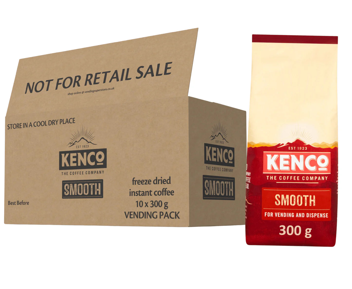 Kenco Really Smooth Instant Coffee FD 10 x 300g – Coffee At Work